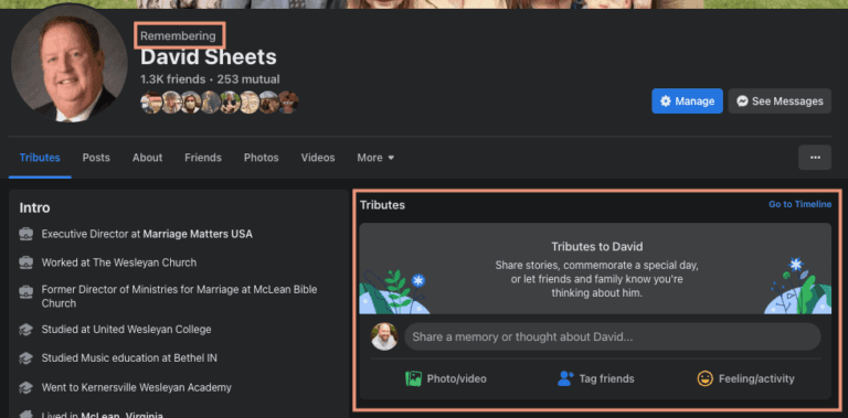 Tips on Memorializing a Facebook Account (VIDEO) – Willowise